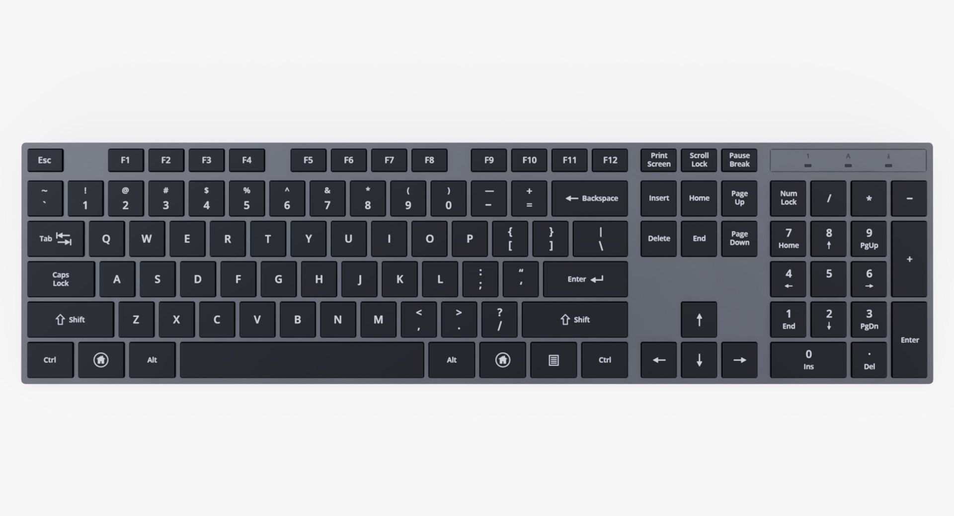 3D Slim Computer Keyboard - Model - TurboSquid 1381471