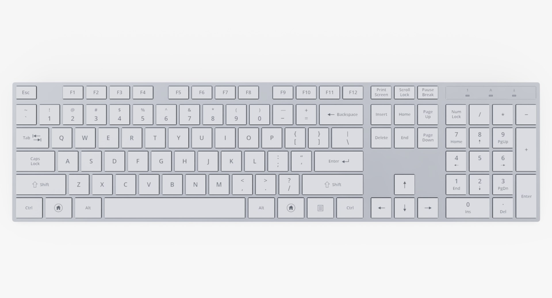 3D Slim Computer Keyboard - Model - TurboSquid 1381471