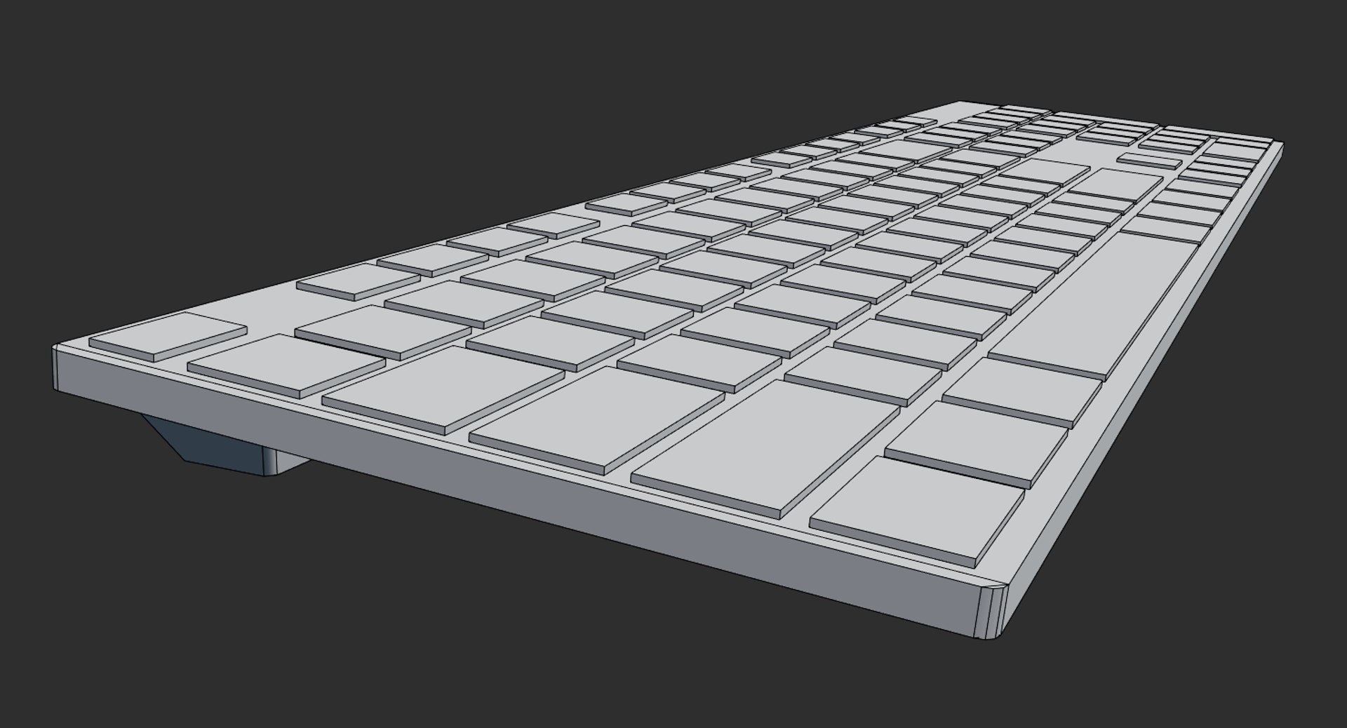 3D Slim Computer Keyboard - Model - TurboSquid 1381471