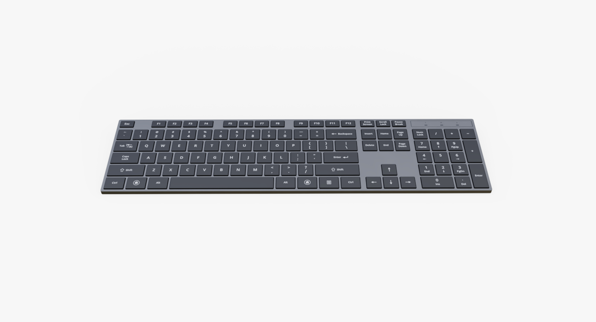 3D Slim Computer Keyboard - Model - TurboSquid 1381471