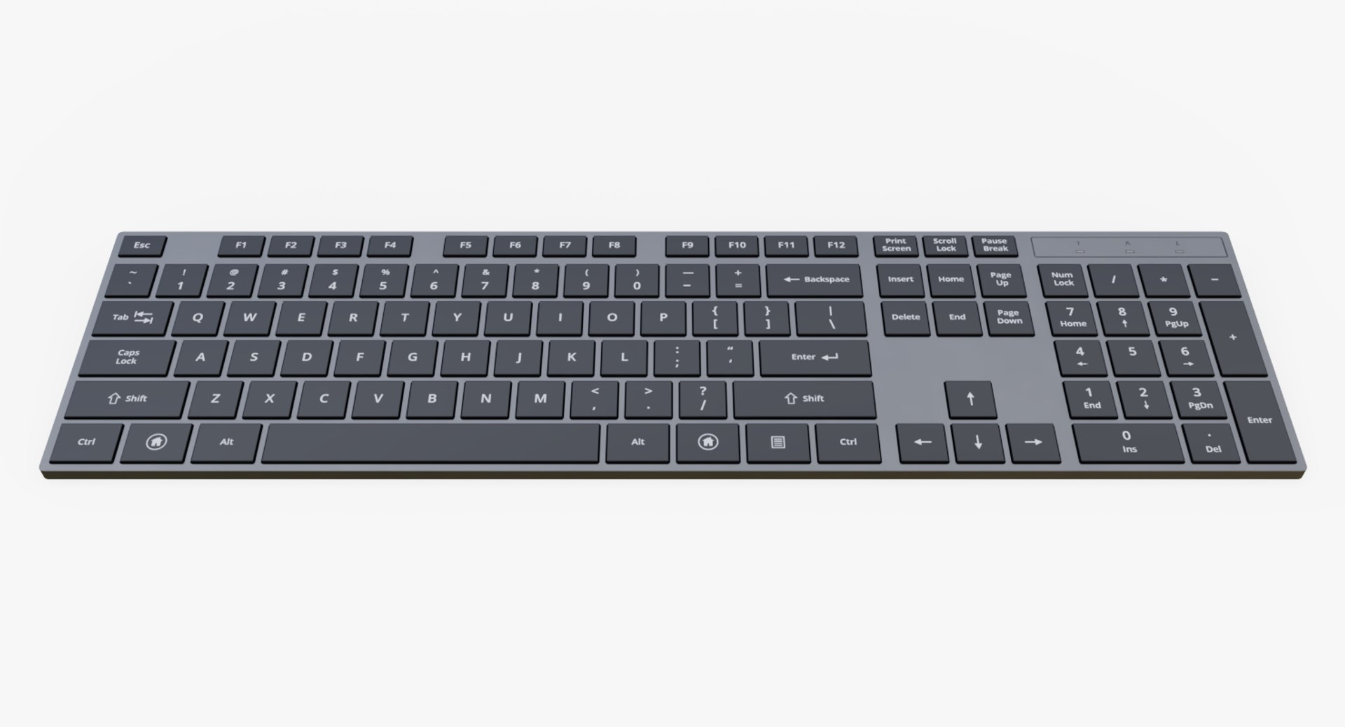 3D Slim Computer Keyboard - Model - TurboSquid 1381471