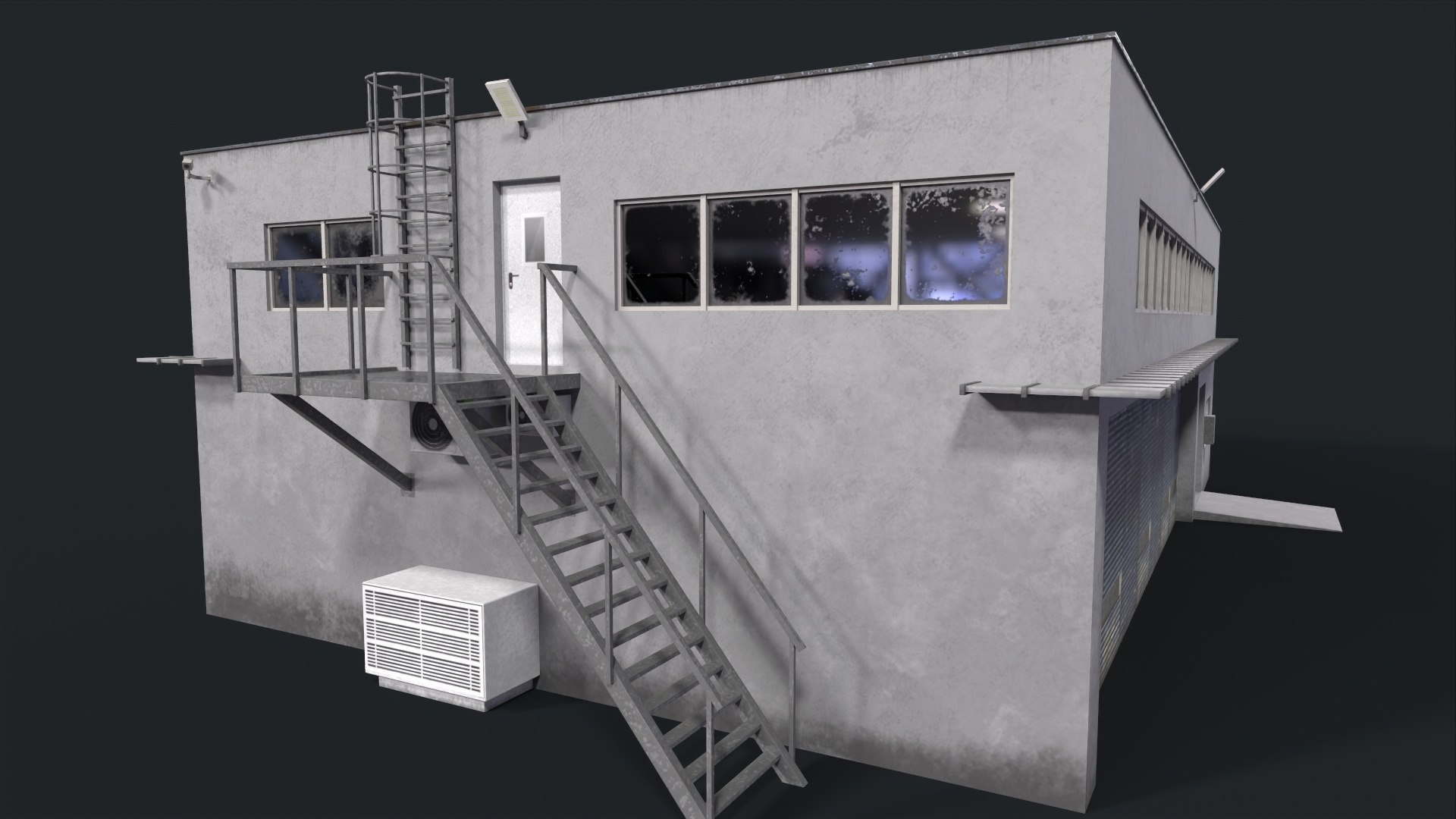 Warehouse Building Low-poly 3D Model 3D Model - TurboSquid 2207514