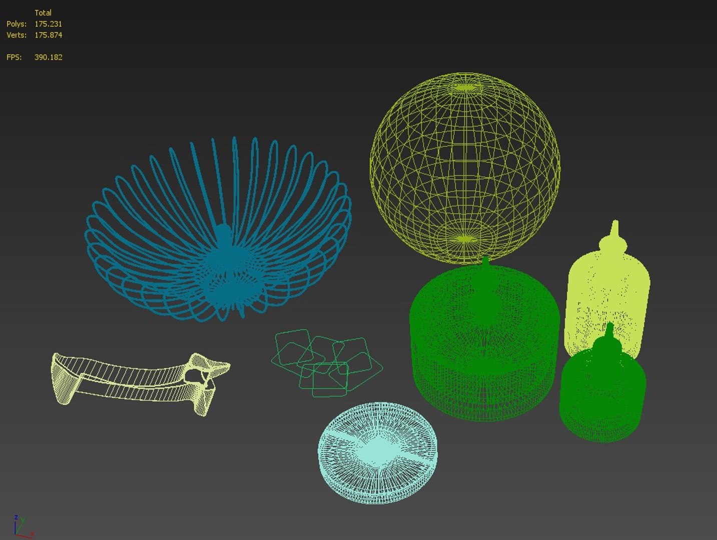 3d decoration objects model