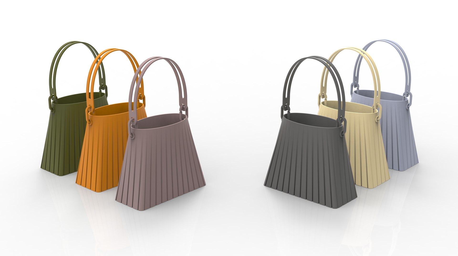 3D NANO PLEATED HANDBAG - NEW COLLECTION FOR PRINTING Model ...