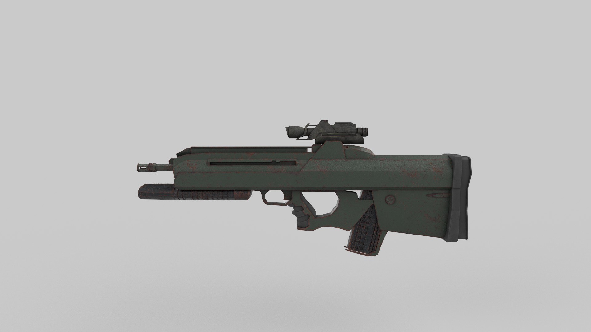 Assualt Rifle 3D Model - TurboSquid 2091881