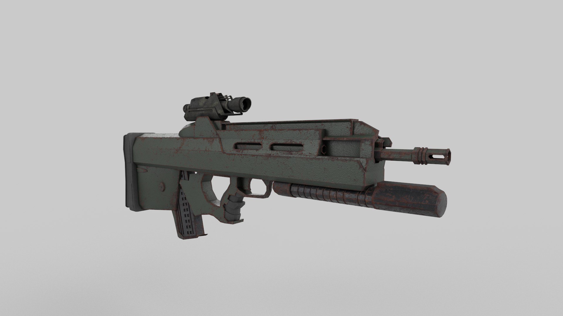 Assualt Rifle 3D Model - TurboSquid 2091881