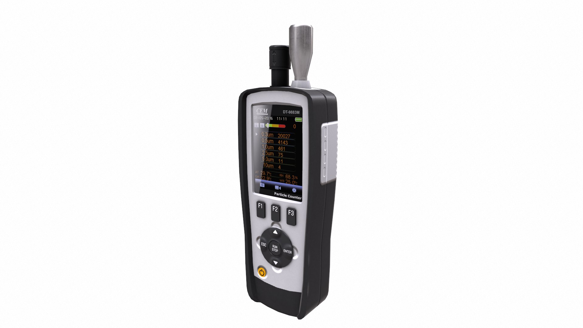 3D Air Particle Counter With Multiple Gas Detector Low Poly ...