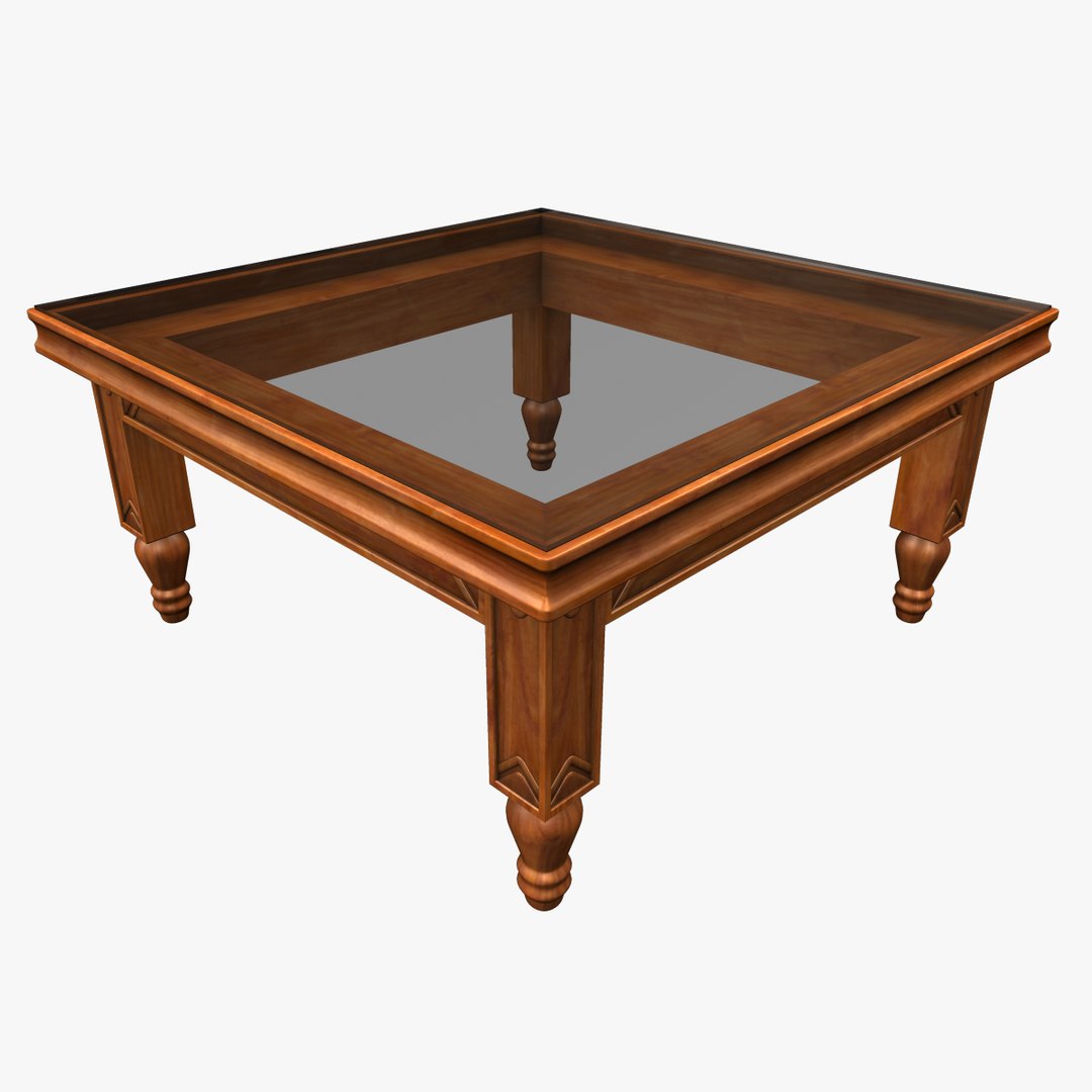 3d Model Small Square Coffee Table