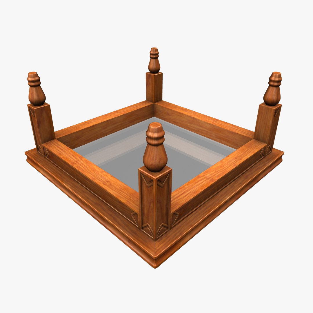 3d Model Small Square Coffee Table