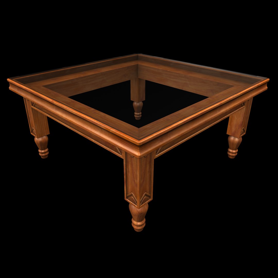 3d Model Small Square Coffee Table