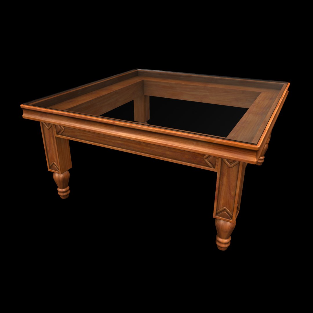 3d Model Small Square Coffee Table