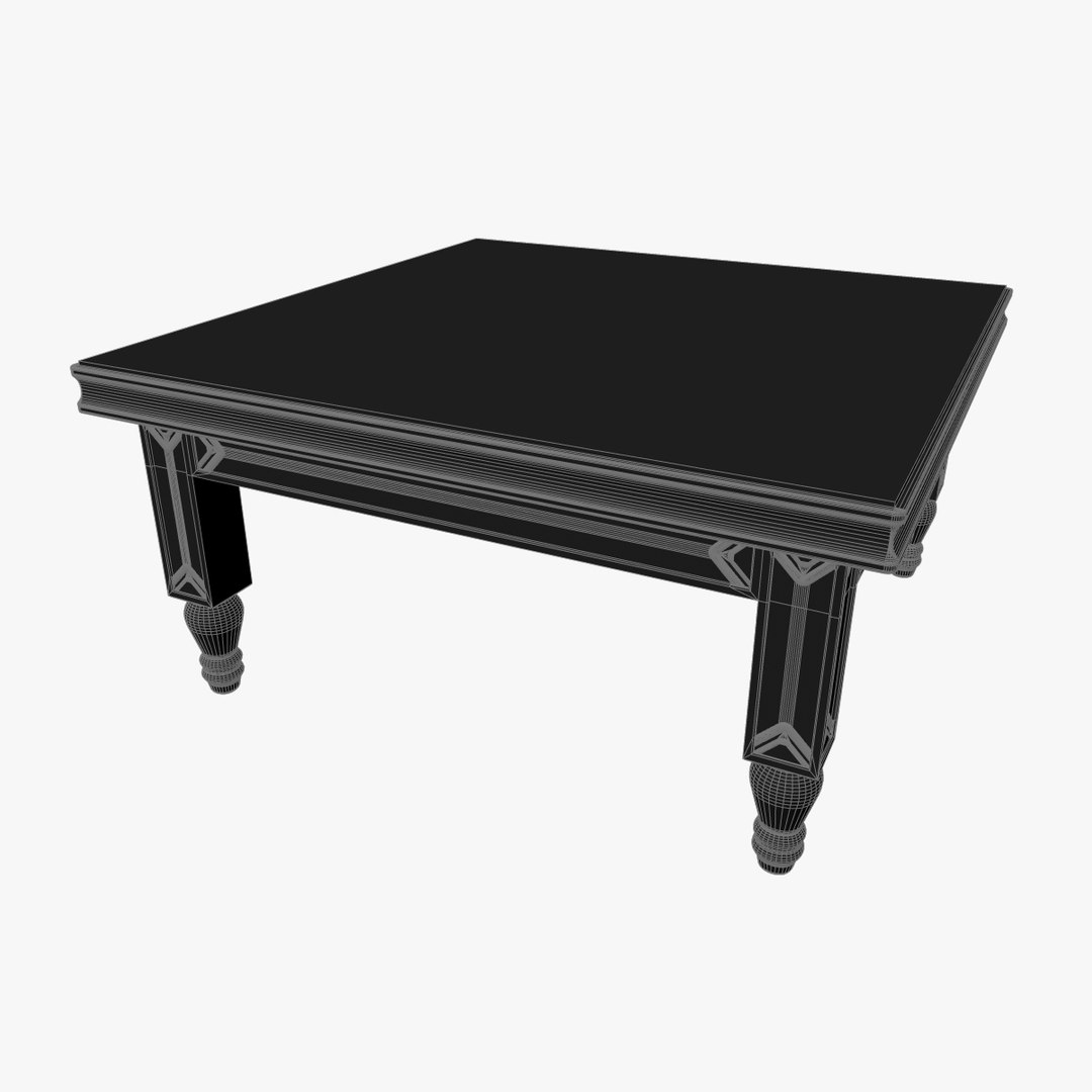 3d Model Small Square Coffee Table