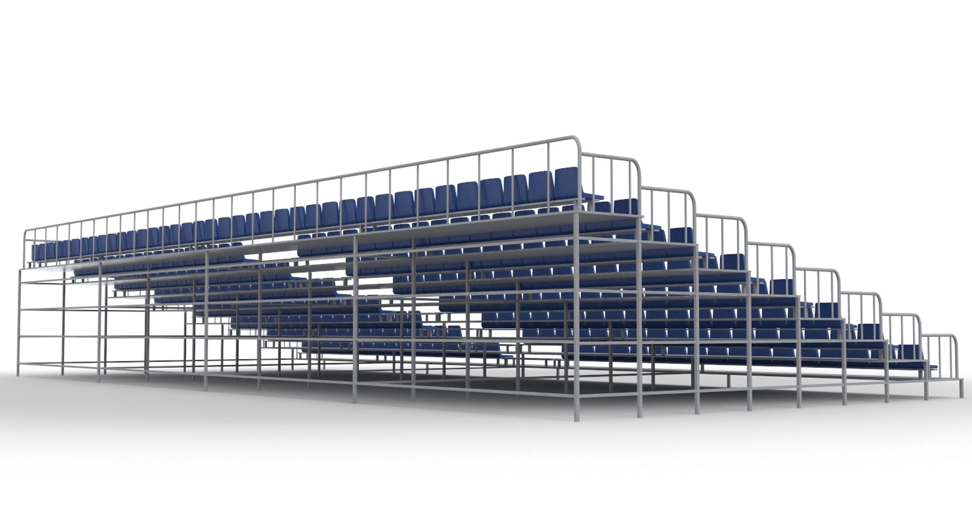 3D model bleachers modeled - TurboSquid 1460066