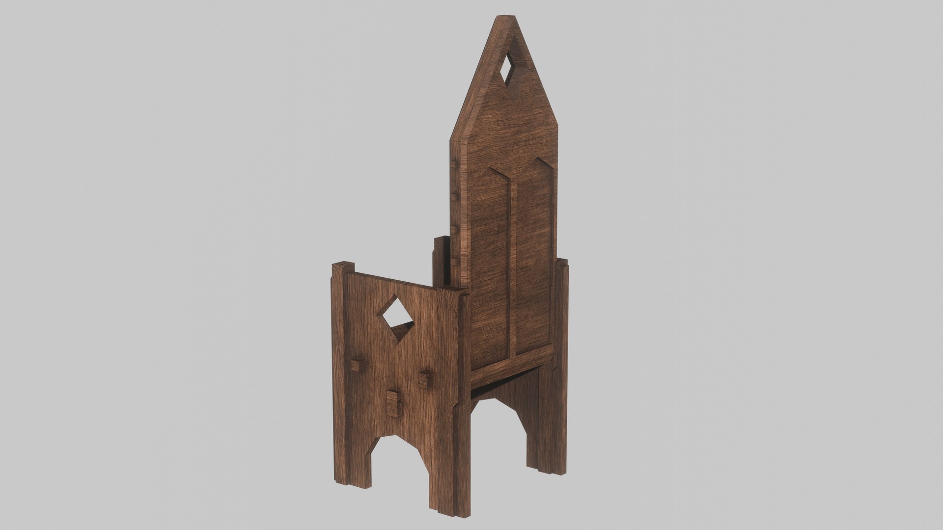 Medieval Chair 3D Model - TurboSquid 2320095