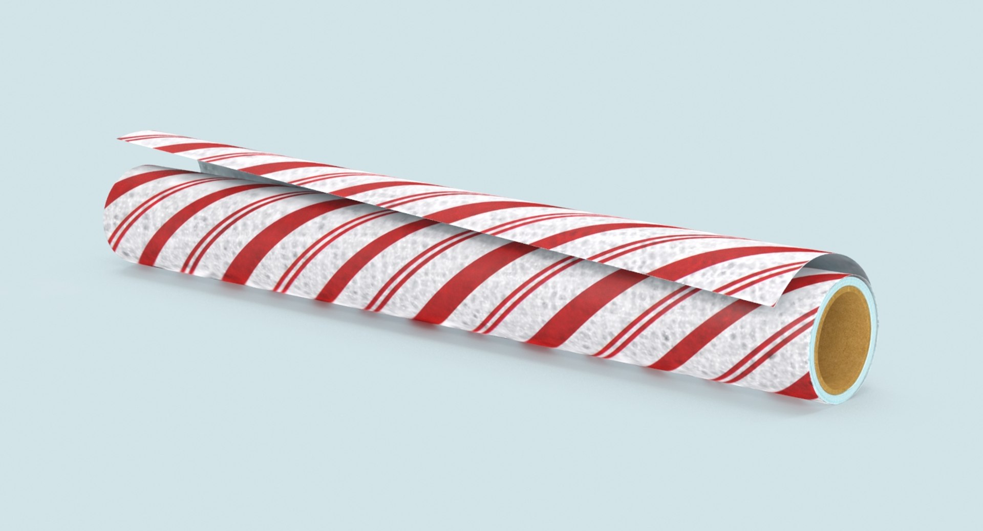 3d wrapping paper rolls red