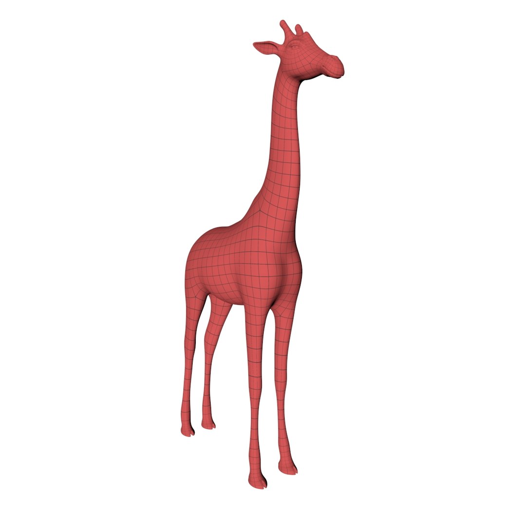 3d Base Mesh Giraffe