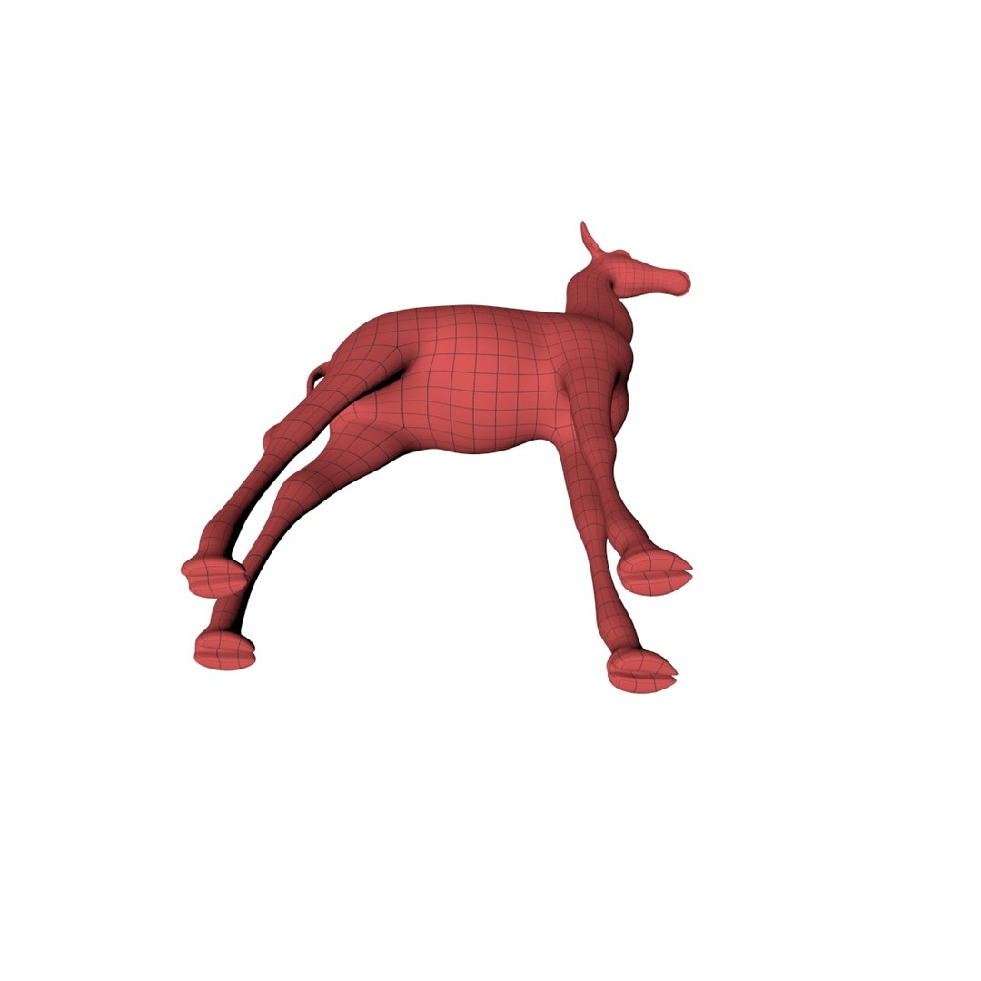 3d Base Mesh Giraffe