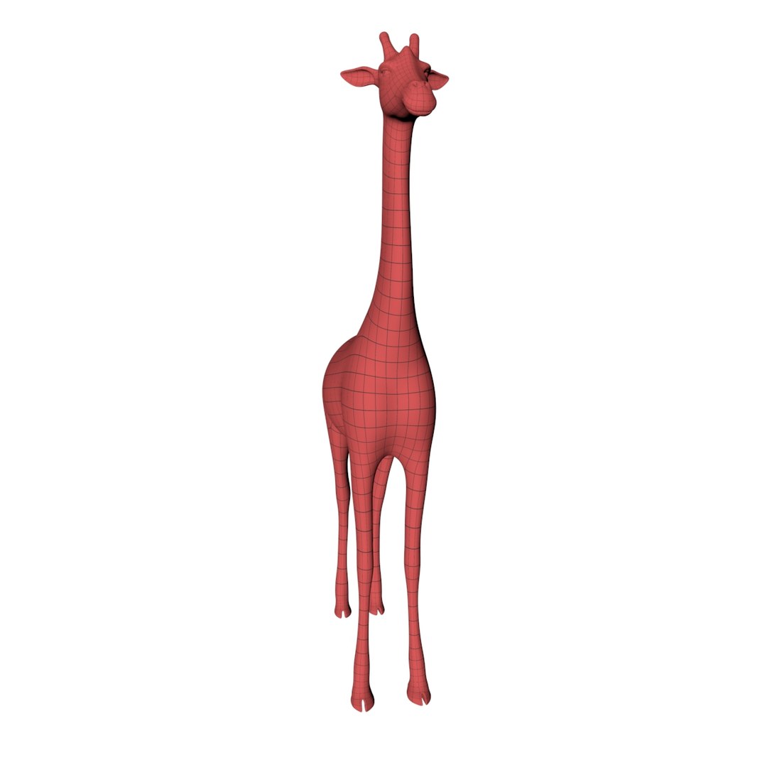 3d Base Mesh Giraffe