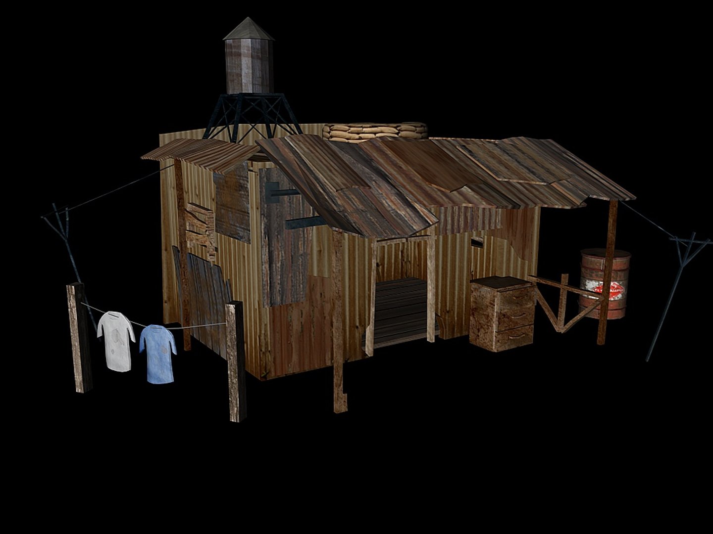 c4d shanty shack
