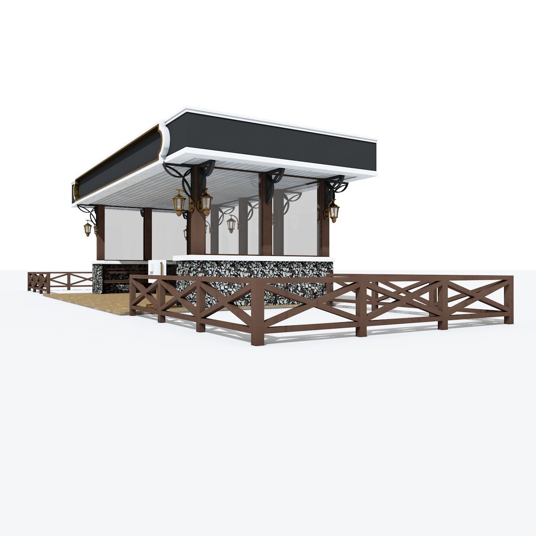 Vintage City Bus Stop 3D Model - TurboSquid 1290757