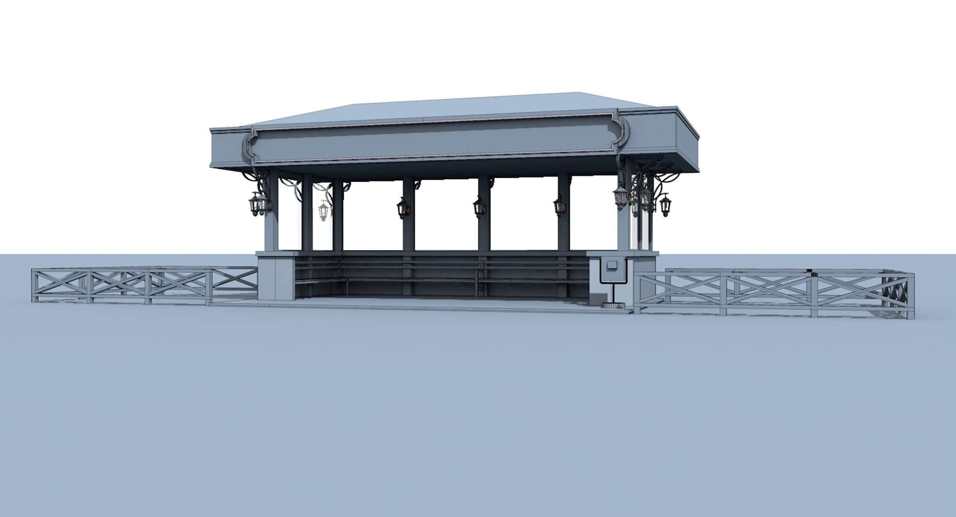 Vintage City Bus Stop 3D Model - TurboSquid 1290757