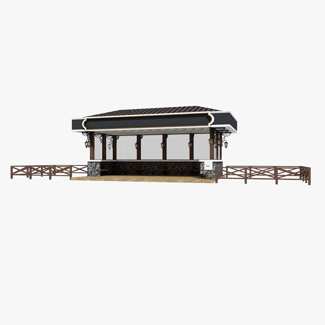 Vintage City Bus Stop 3D Model - TurboSquid 1290757