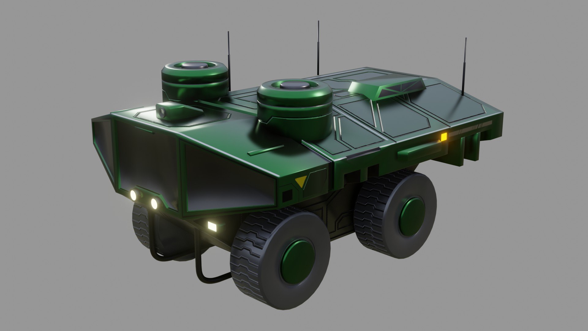 Sci-Fi Rover - Low Poly - Game Ready - PBR Model - TurboSquid 1895021