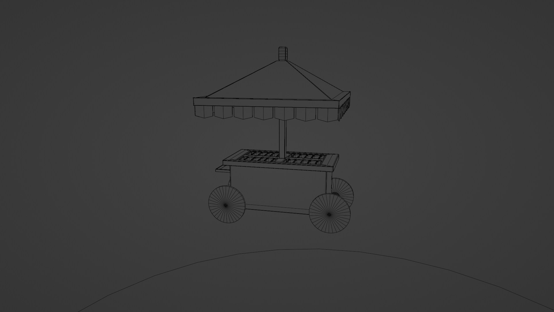 Low Poly Food Cart 3D Model - TurboSquid 1959676