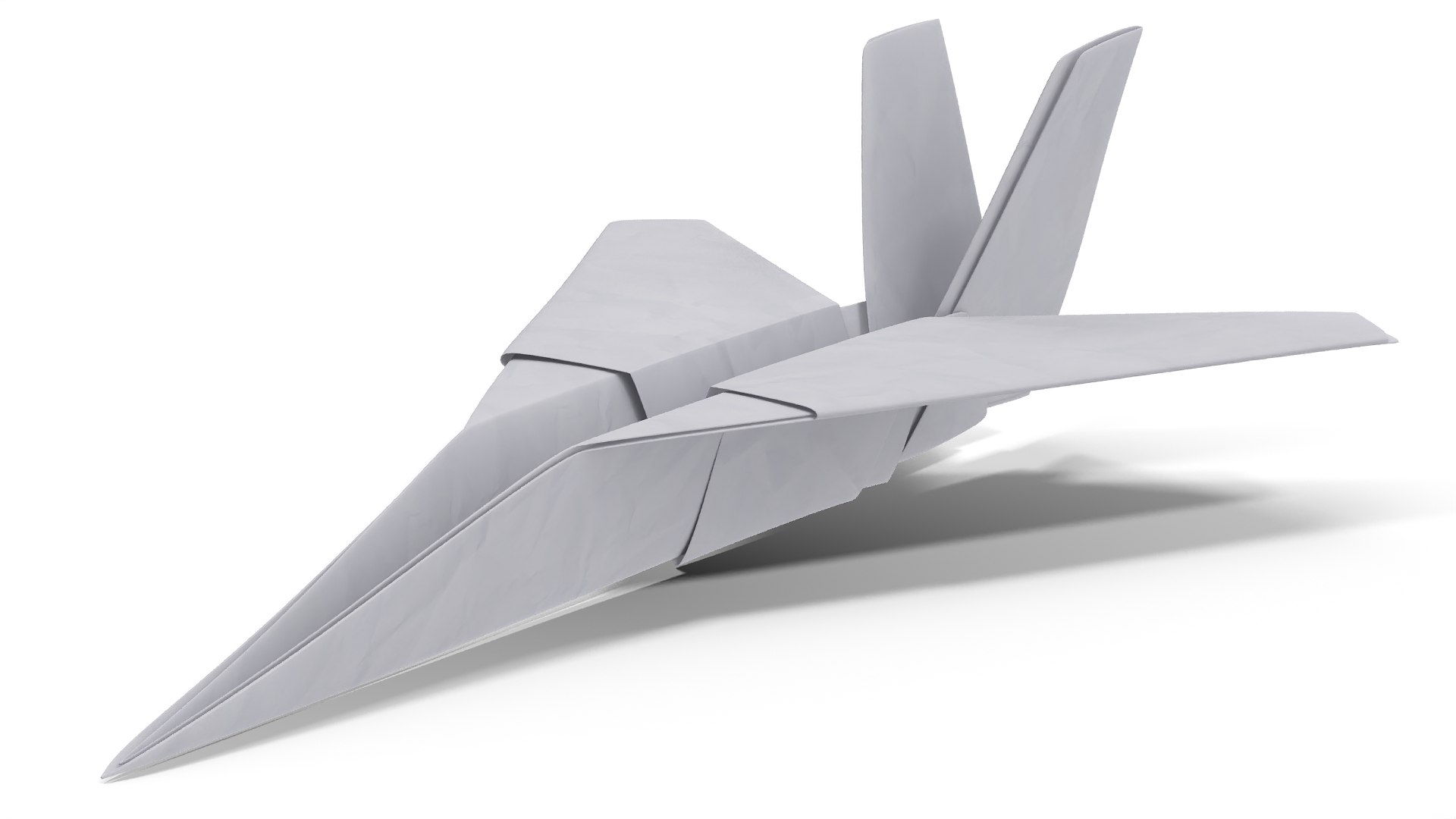 3D Model Origami Paper Airplane - TurboSquid 2292225