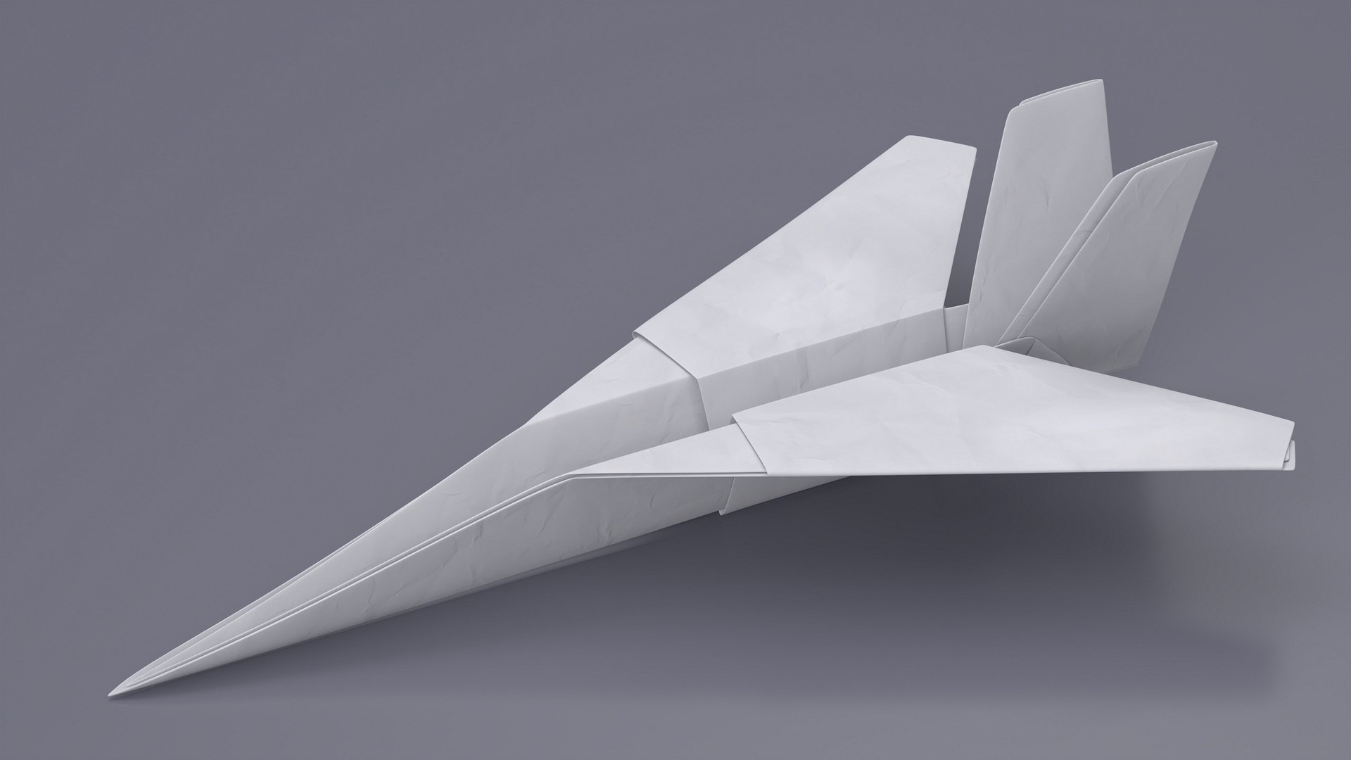 3D Model Origami Paper Airplane - TurboSquid 2292225
