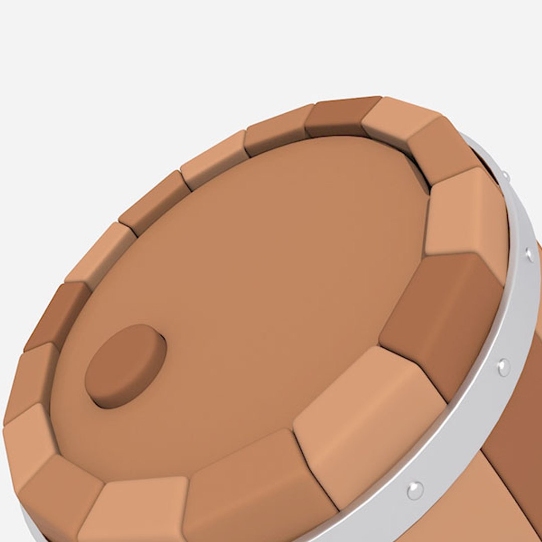 Barrel Cartoon 3D Model - TurboSquid 1313109