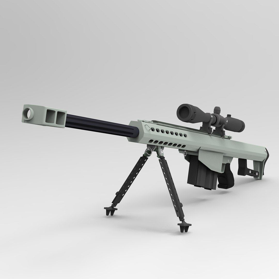 3D model simple barett sniper - TurboSquid 1434668