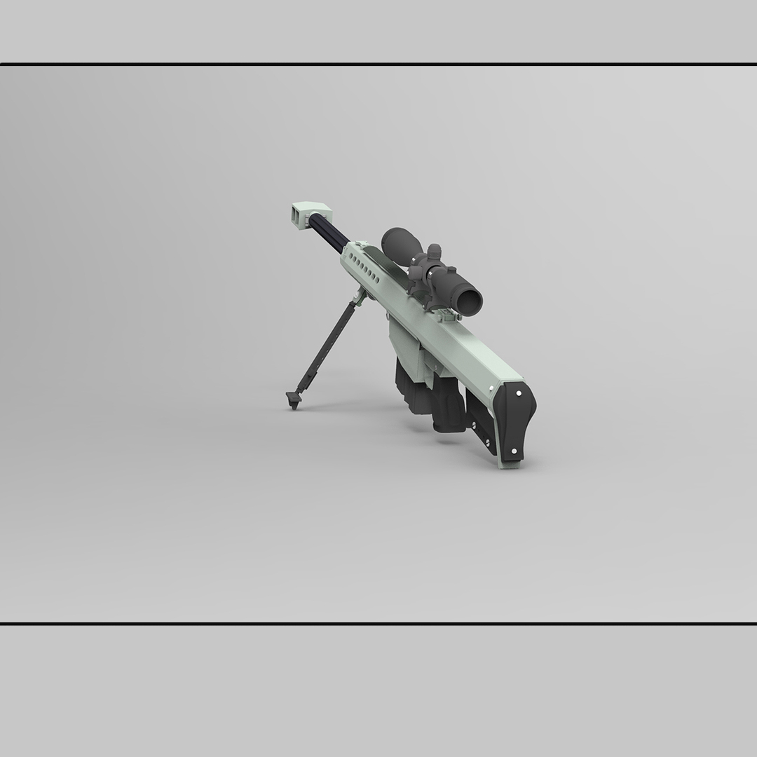 3D model simple barett sniper - TurboSquid 1434668