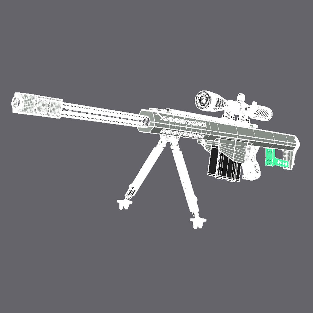 3D model simple barett sniper - TurboSquid 1434668