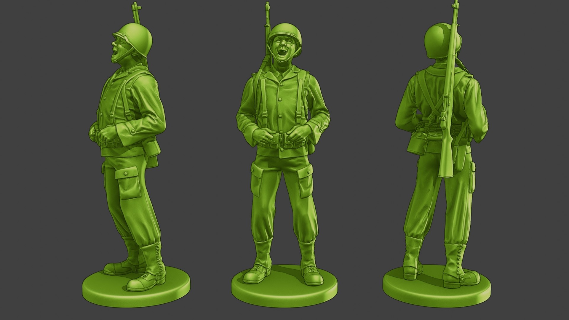 American Soldier Ww2 Laugh 3 A15 3D Model - TurboSquid 1952399