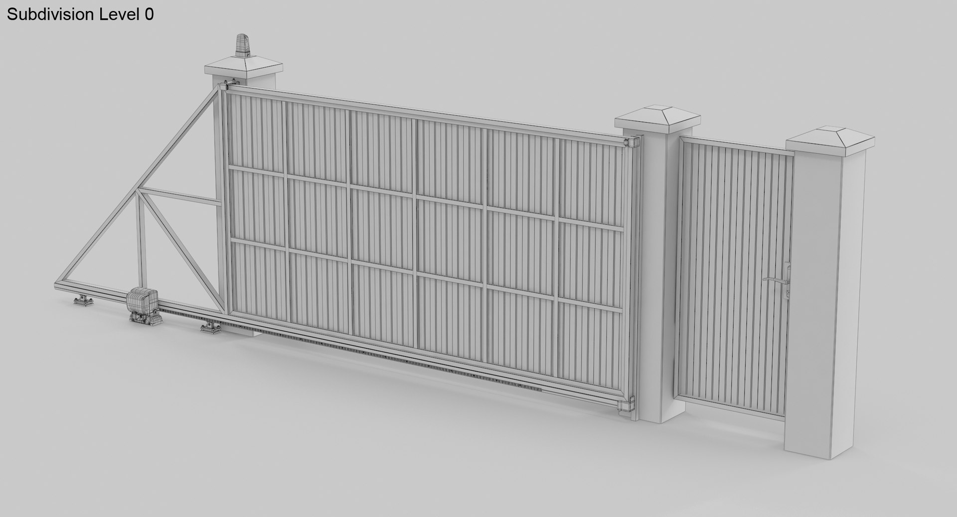 Sliding Gates 3D Model - TurboSquid 1799075