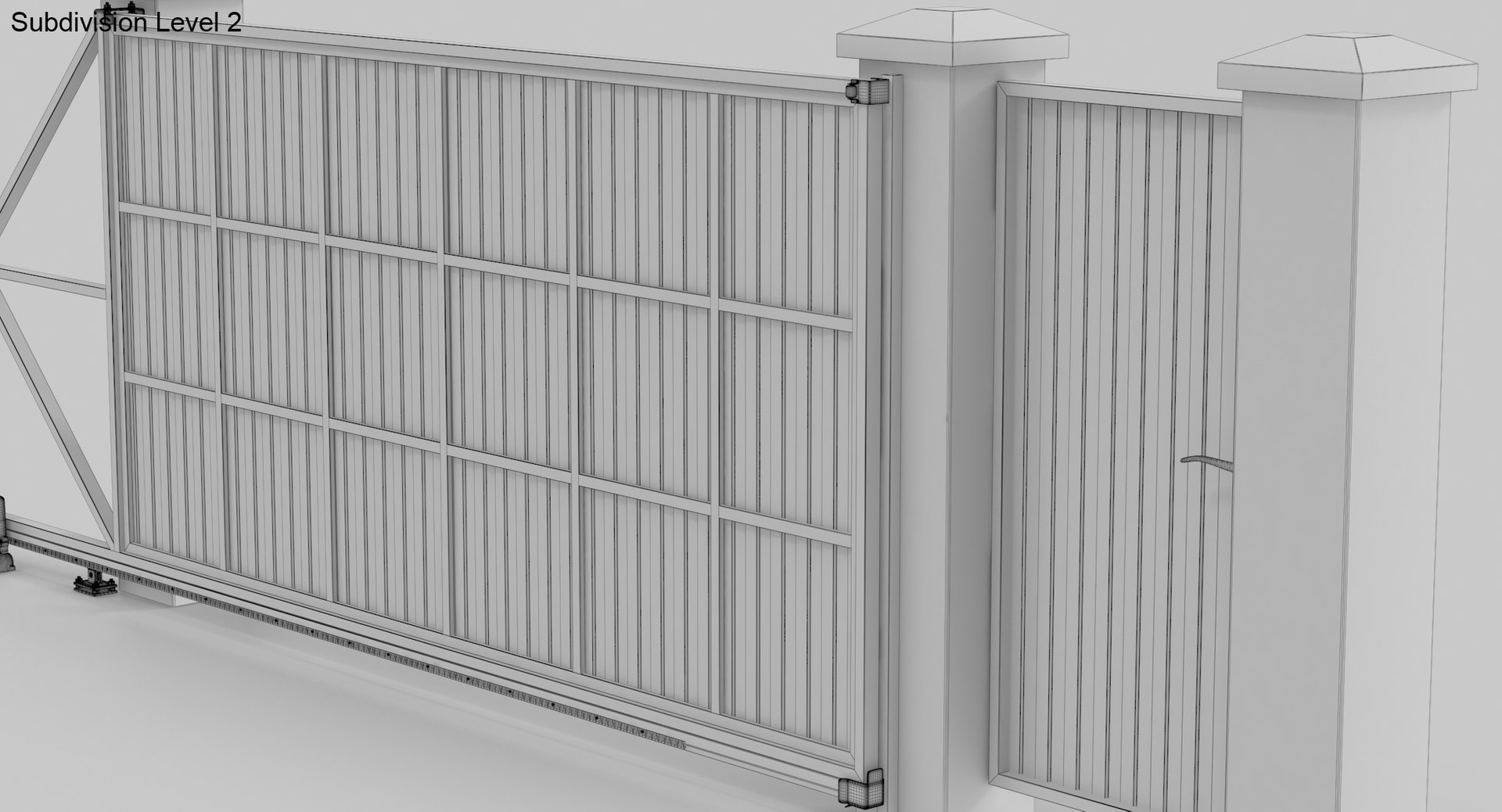 Sliding Gates 3D Model - TurboSquid 1799075