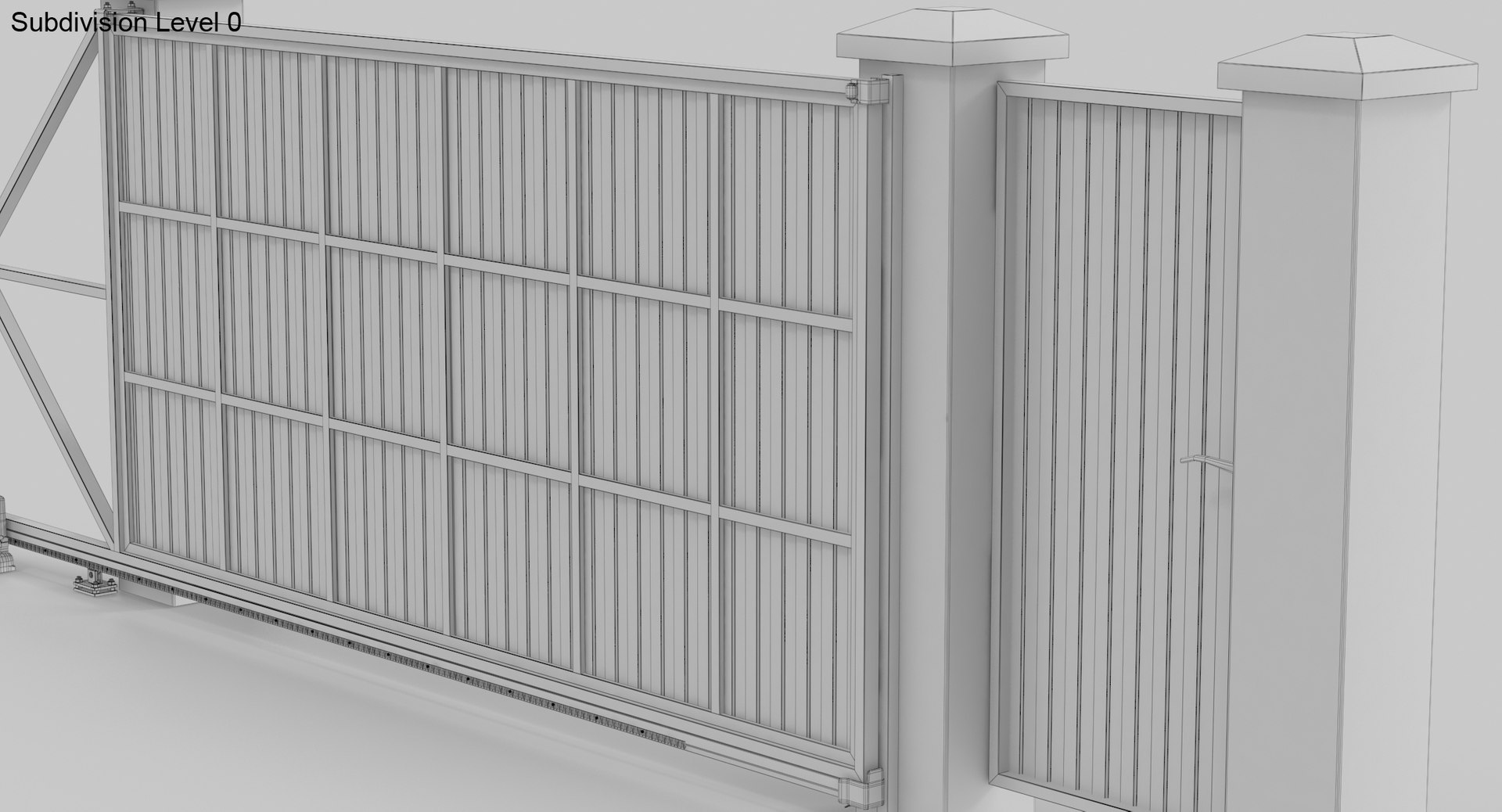 Sliding Gates 3D Model - TurboSquid 1799075