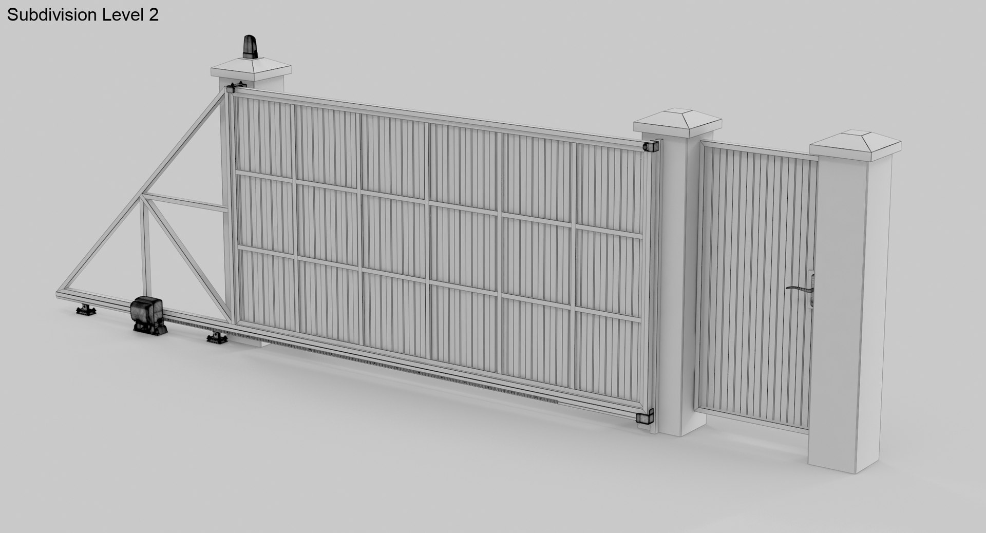 Sliding Gates 3D Model - TurboSquid 1799075