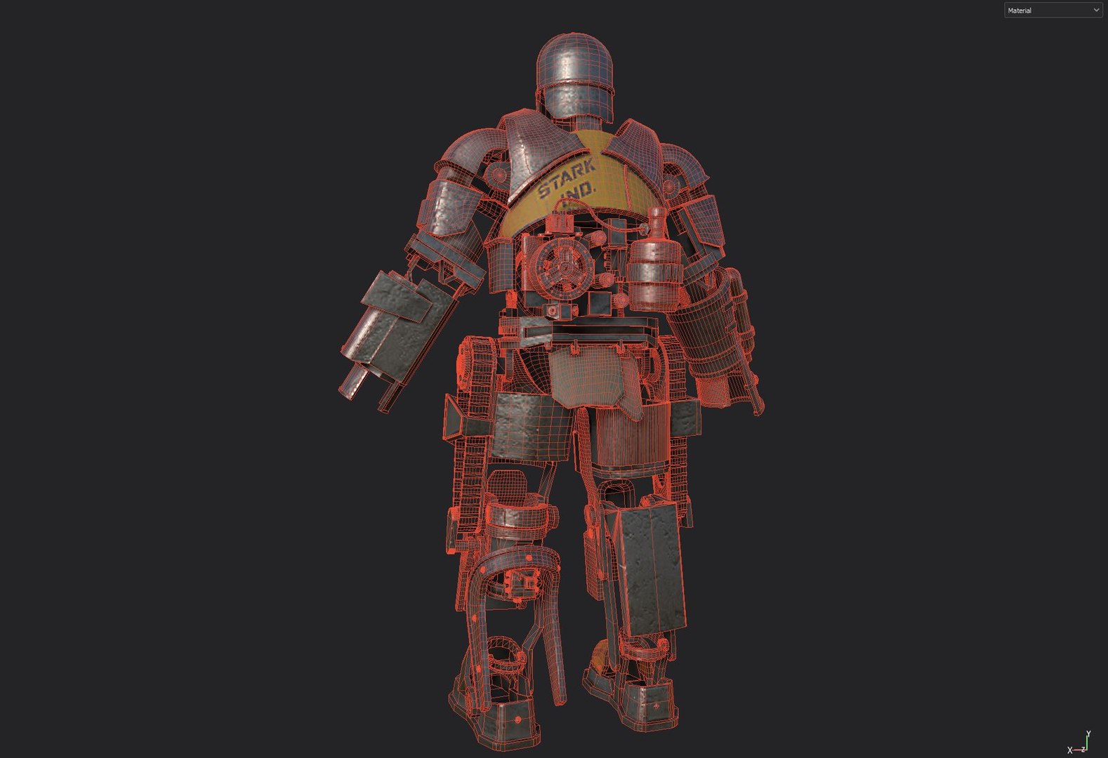 IRON MAN MARK-1 ARMOR ironman MARVEL MODEL 3D model - TurboSquid 1798154