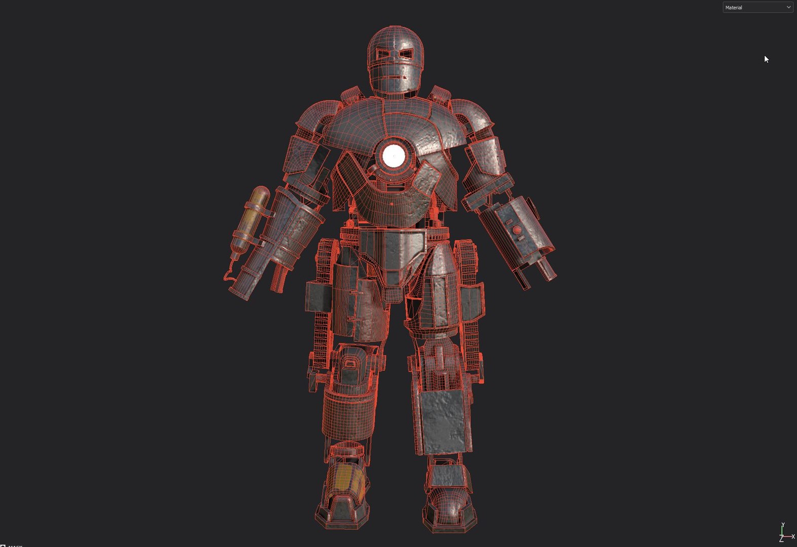 IRON MAN MARK-1 ARMOR ironman MARVEL MODEL 3D model - TurboSquid 1798154