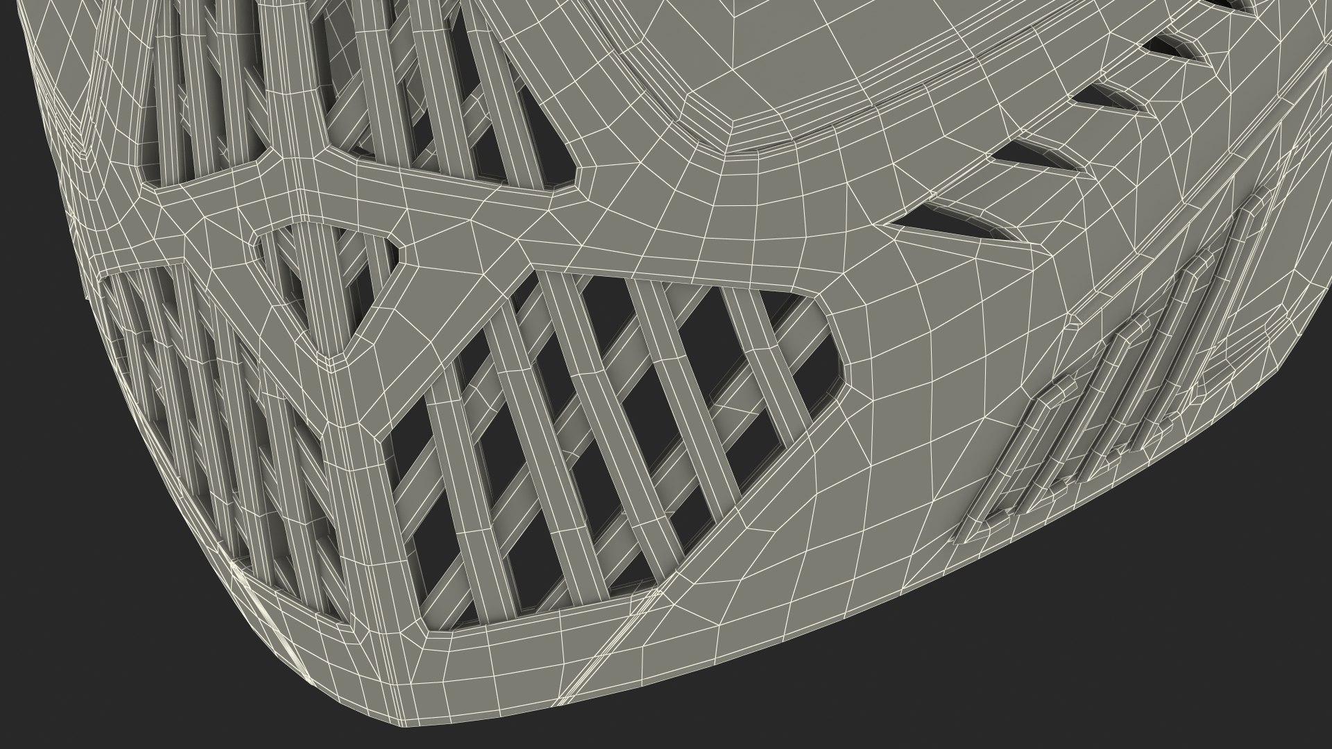 Airsoft Full Face Mask Black model - TurboSquid 1861438