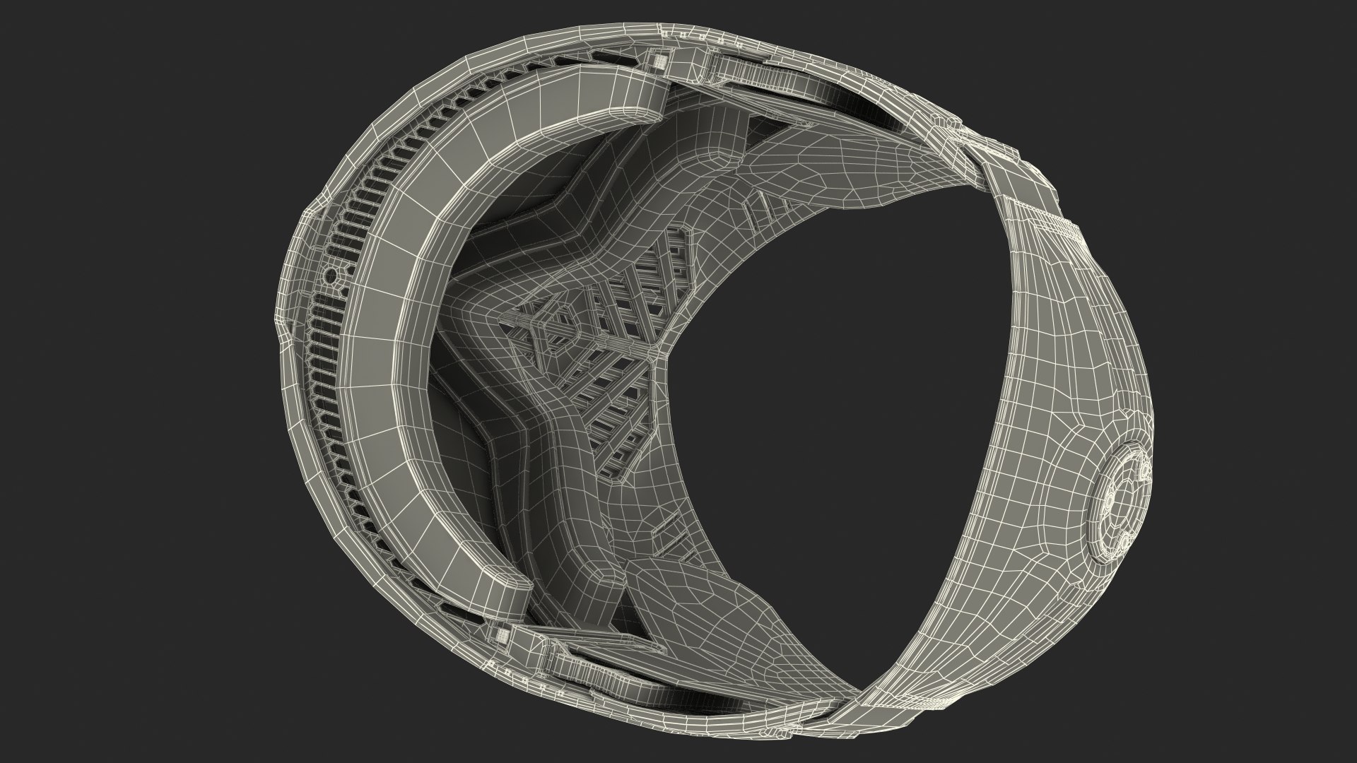 Airsoft Full Face Mask Black model - TurboSquid 1861438