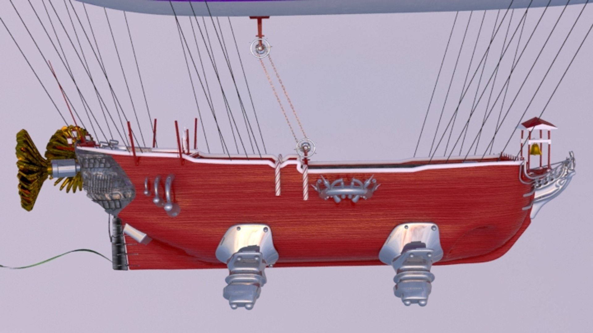Santa claus ship model - TurboSquid 1356418