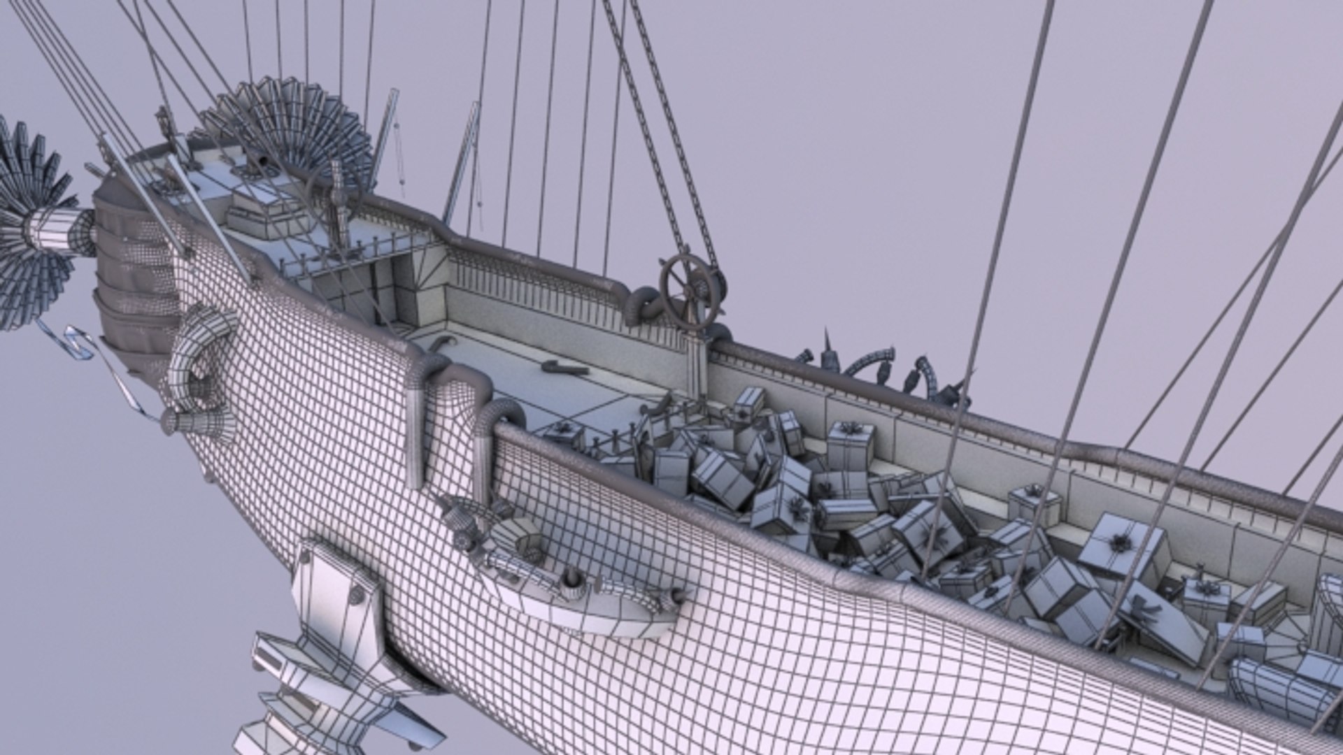 Santa claus ship model - TurboSquid 1356418