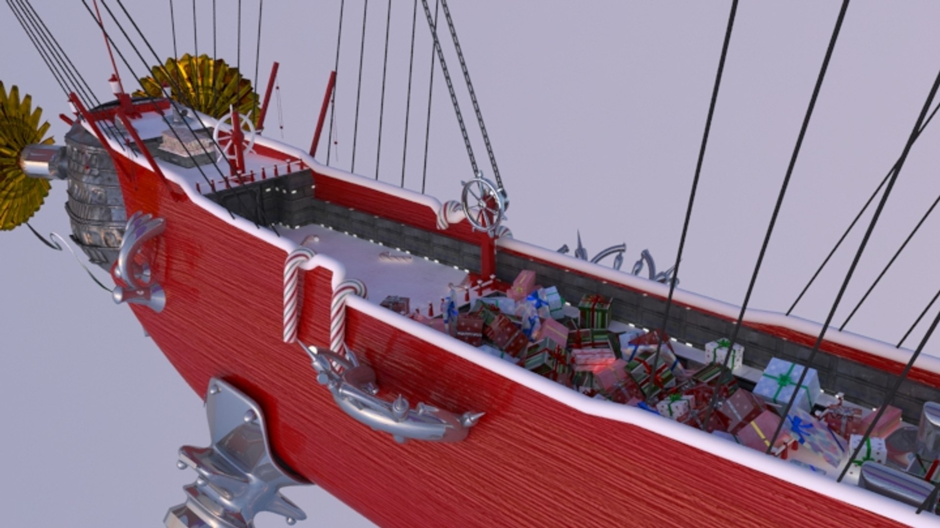 Santa claus ship model - TurboSquid 1356418