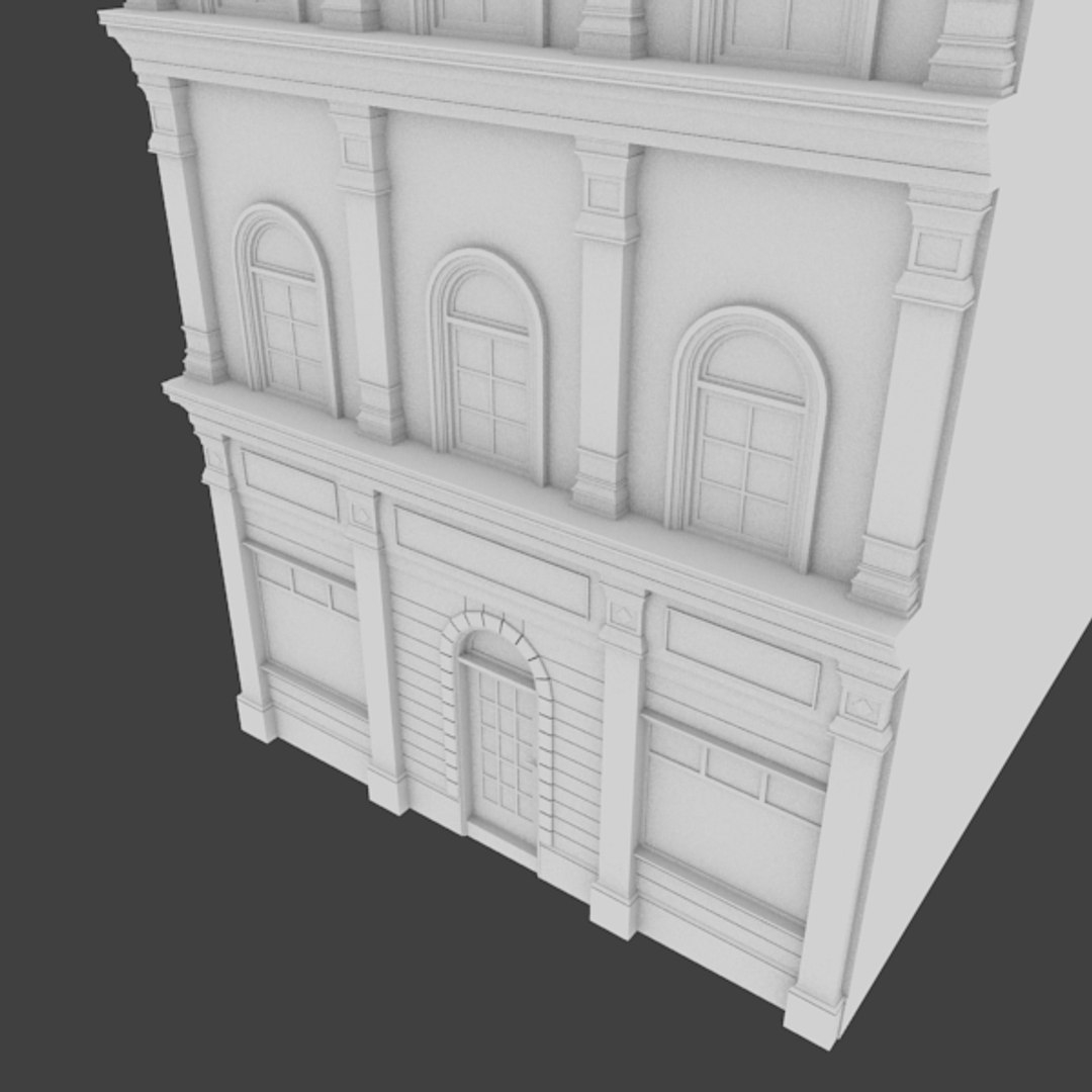 Building Store 3d Model