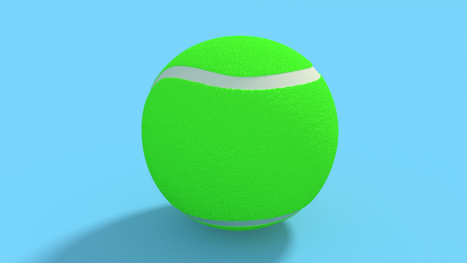 Tennis Ball Cartoon 3D Model - TurboSquid 1447354