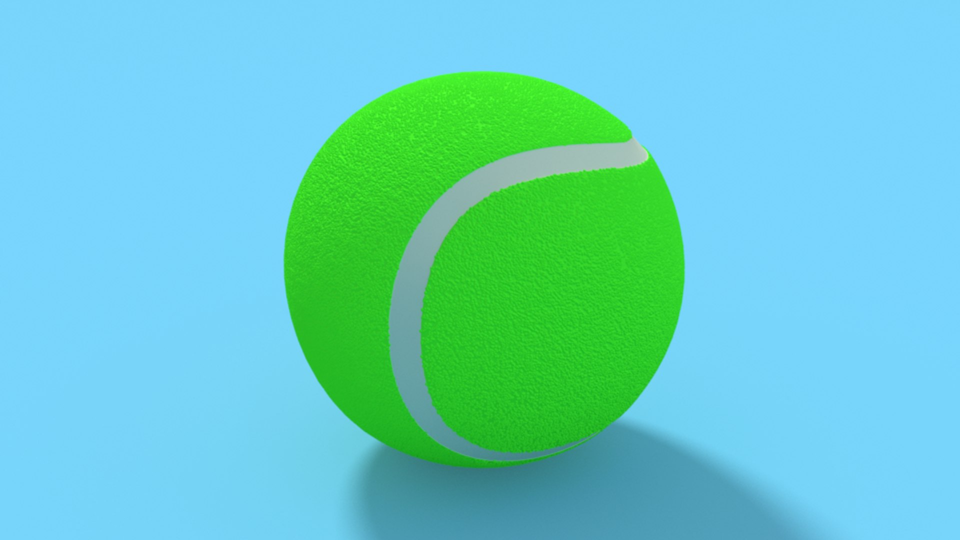 Tennis Ball Cartoon 3D Model - TurboSquid 1447354