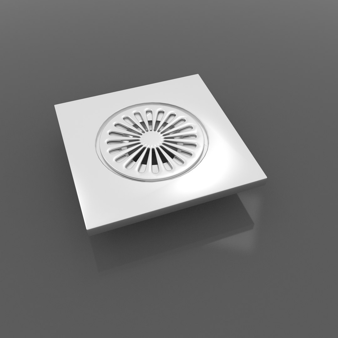 bathroom drain 150mmx150mm 3d model